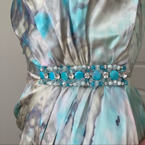 hoaglund | Dresses | Asymmetrical Hand Beaded Original Show Room Sample ...